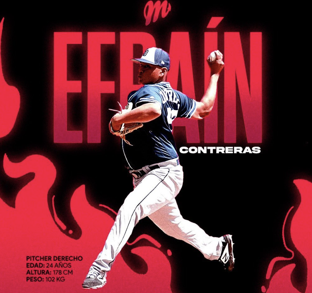PITCHER EFRAÍN CONTRERAS LLEGA A DIABLOS ROJOS - Diablos Rojos del México